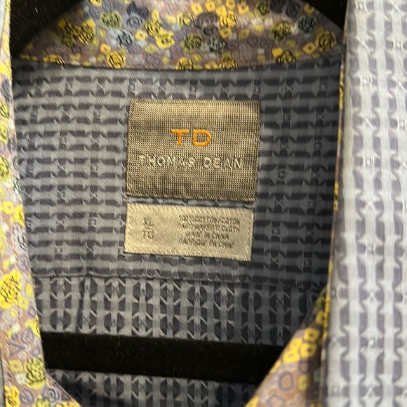 Thomas Dean | Shirts | Mens Thomas Dean Long Sleeve Xl Blue | Poshmark